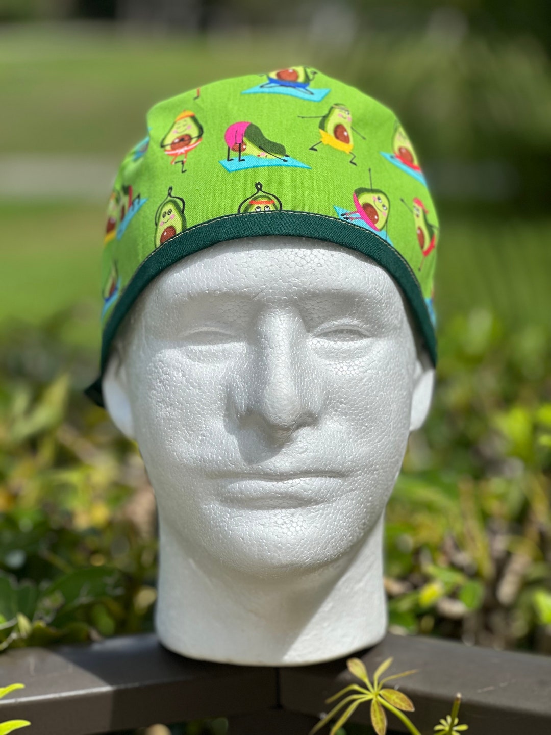 AVOCADOS -doctor Surgical Cap W/ Name Tag,nurse Scrub Hat,vet,medical ...