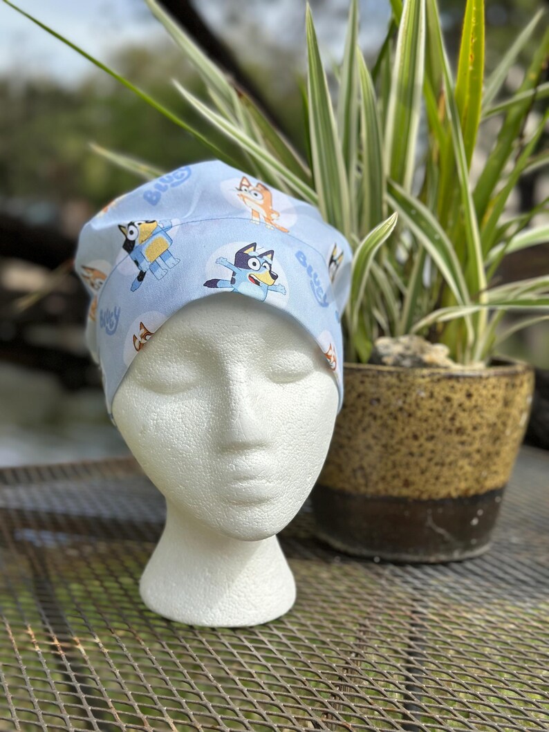 Bluey Character Surgical Scrub Cap: Adjustable Women Hat/or Doctor/vet ...
