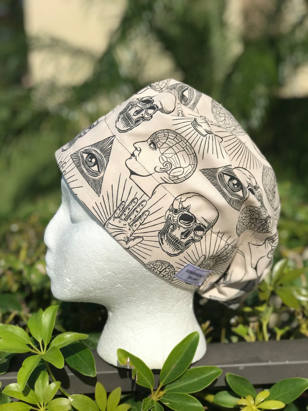 HEAD Anatomy-woman Surgical Cap for Doctor,surgeon Scrub Hat,nurse,vet ...