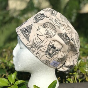 HEAD Anatomy-woman Surgical Cap for Doctor,surgeon Scrub Hat,nurse,vet ...
