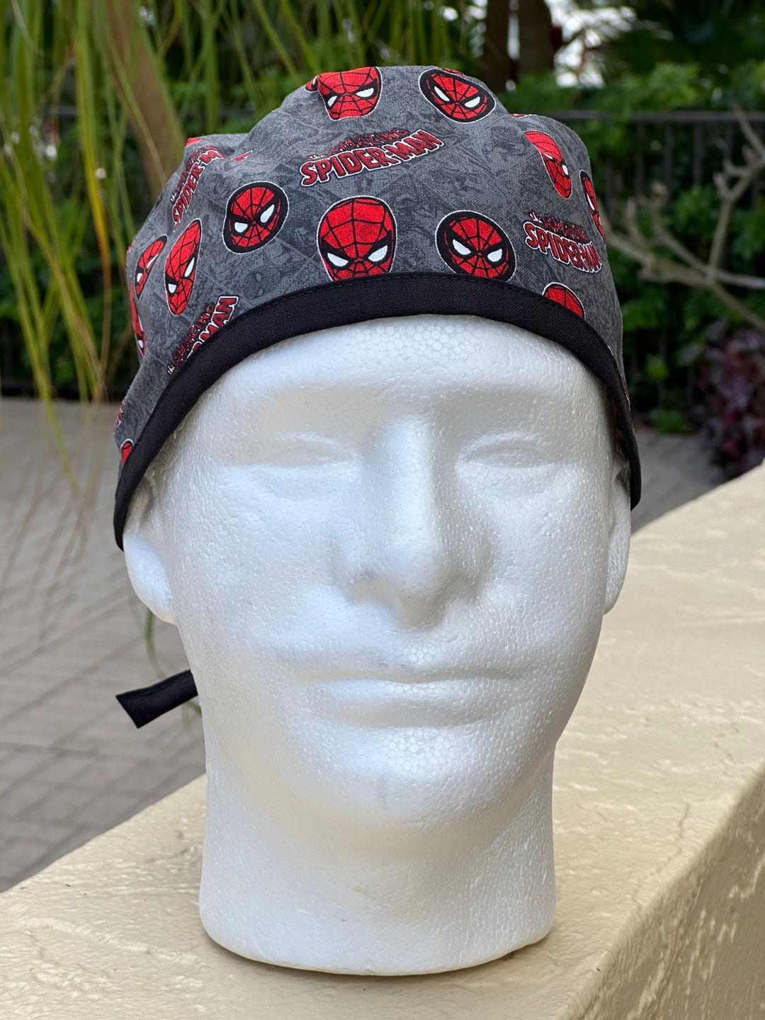SPIDER-MAN - Doctor Surgical Cap W/sweat Band,name Tag,nurse Scrub Hat ...