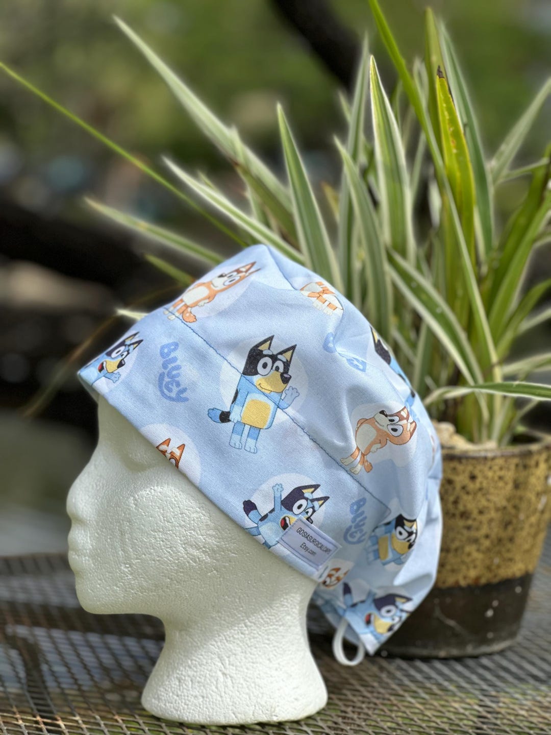 Bluey Character Surgical Scrub Cap: Adjustable Women Hat/or Doctor/vet ...