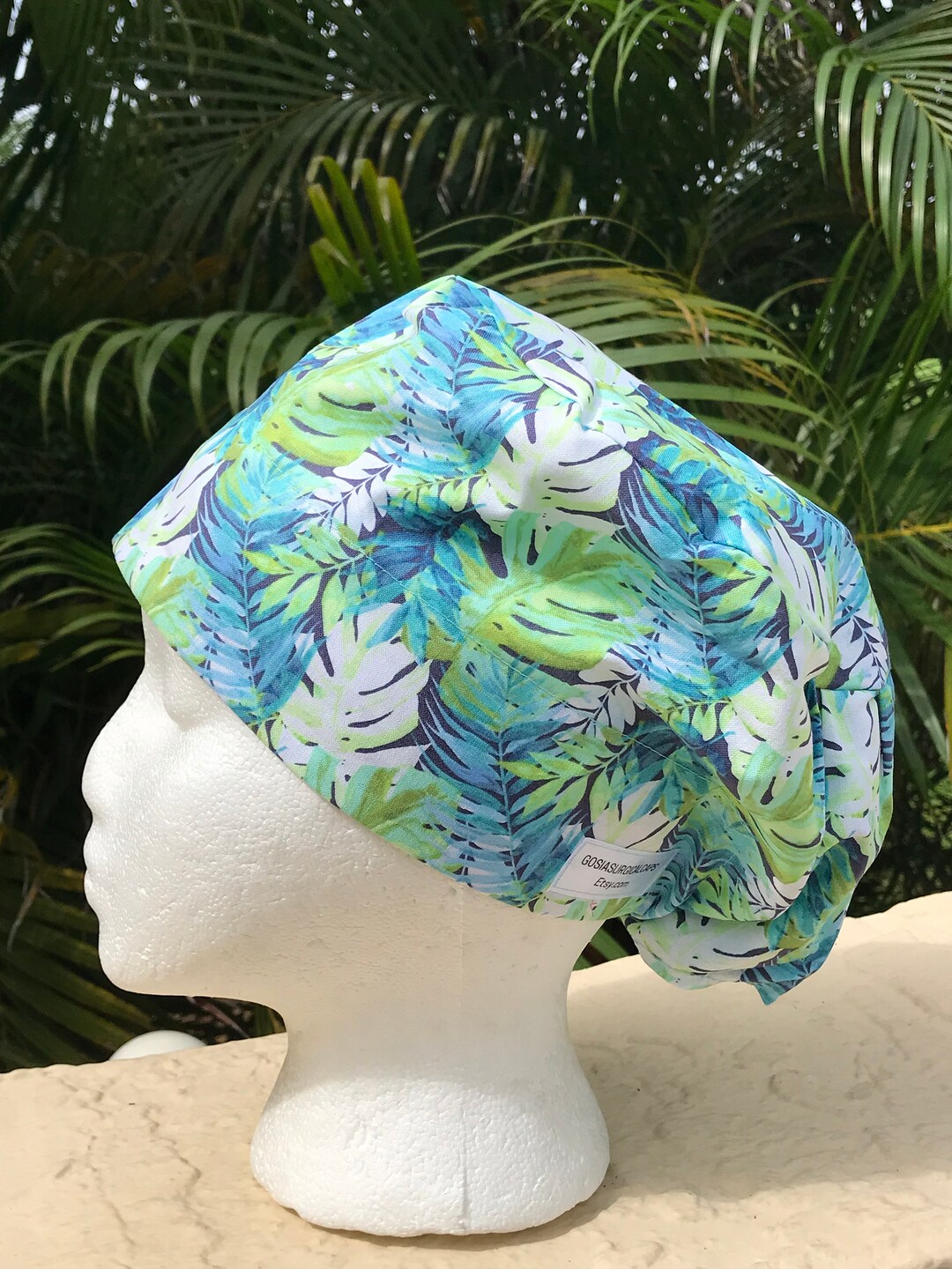 PALM Leaves-doctor Surgical Cap,vet Scrub Hat,nurse,cna,dentist,hyg ...