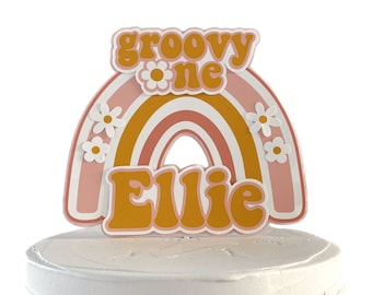One Groovy Baby Cake Topper - Etsy
