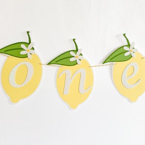 Lemon First Birthday High Chair Banner, Lemonade 1st Birthday One ...