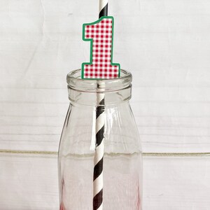 Italian Theme Party Straws Set of 12, Chef Hat Straws, Pizza Party ...