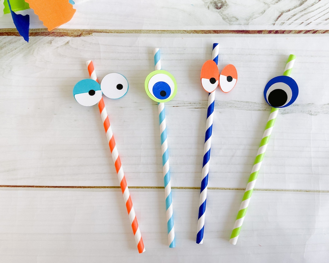 Googley Eye Party Straws - Monster Halloween Theme (set of 12) - Etsy
