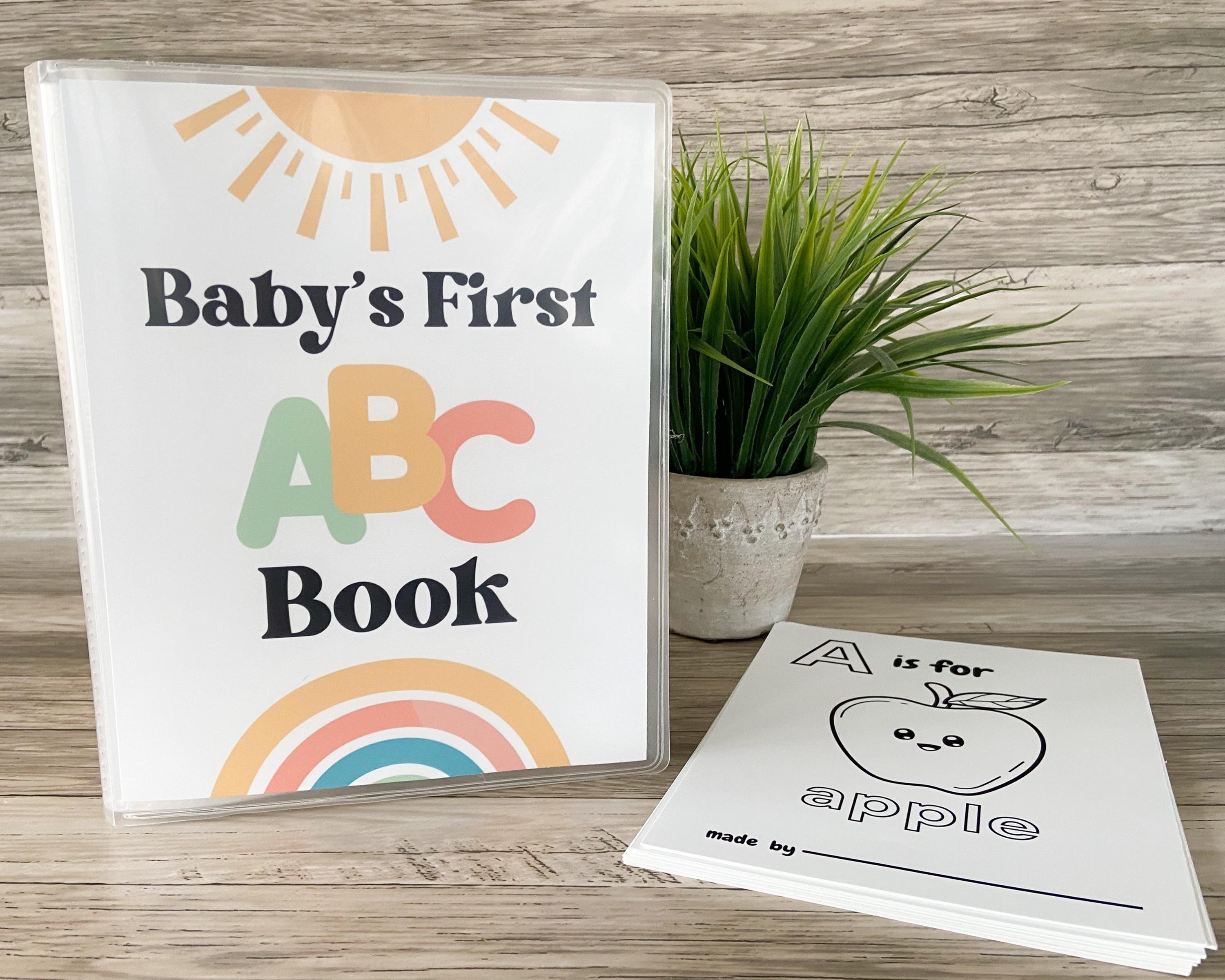 Boho Sun ABC Coloring Book, Baby Shower Activity, Baby's First Book ...