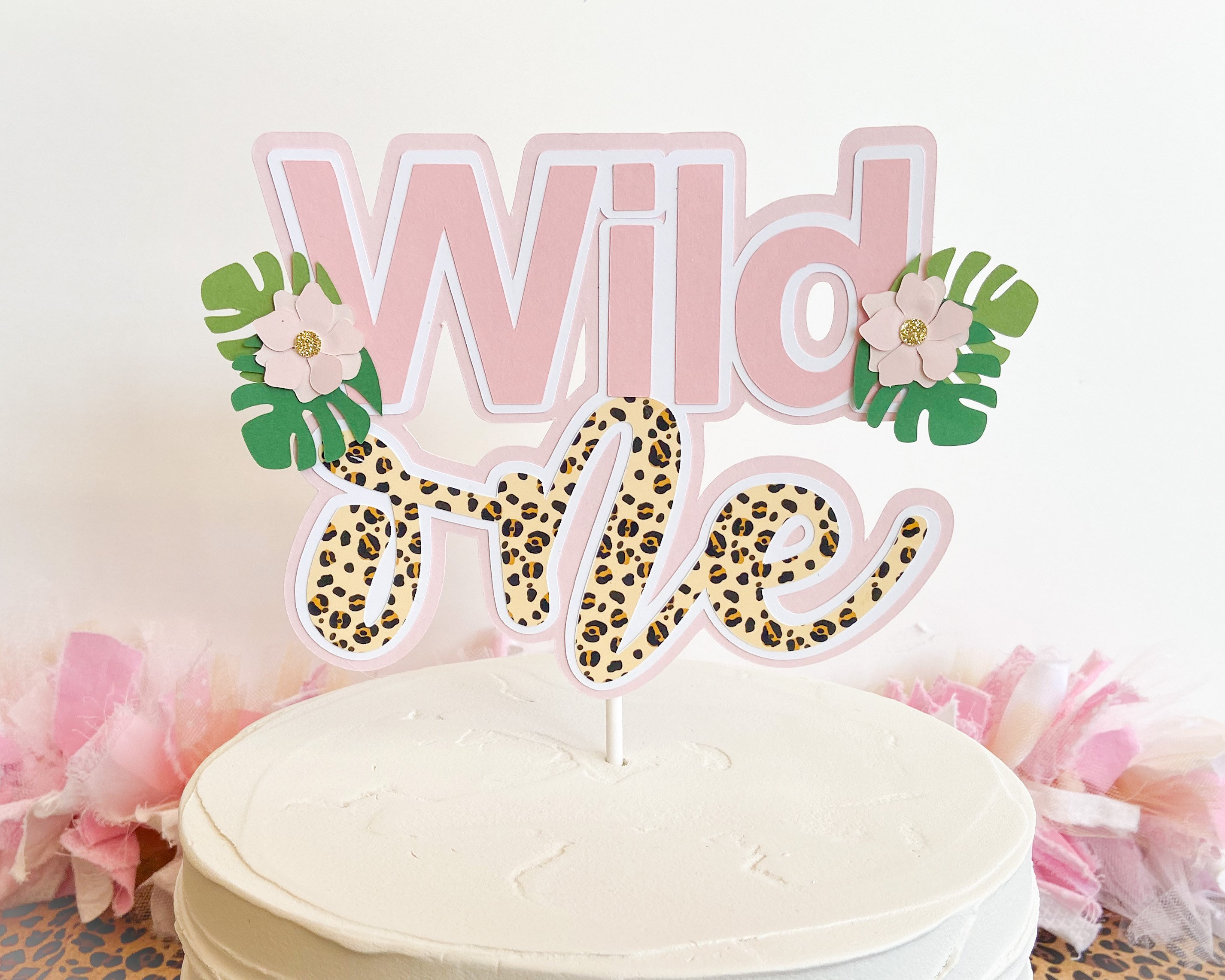 Wild One Cake Topper Safari Theme First Birthday Cake - Etsy