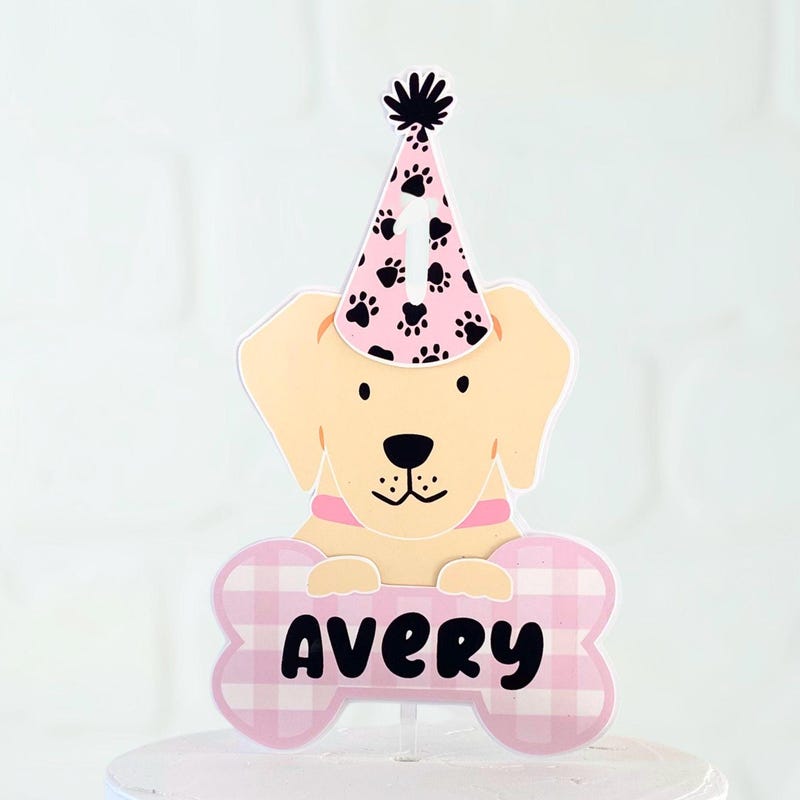 Dog Cake Topper - Etsy