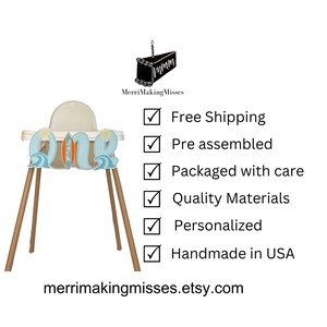 The Big One First Birthday Highchair Banner, Surf Banner Personalized ...
