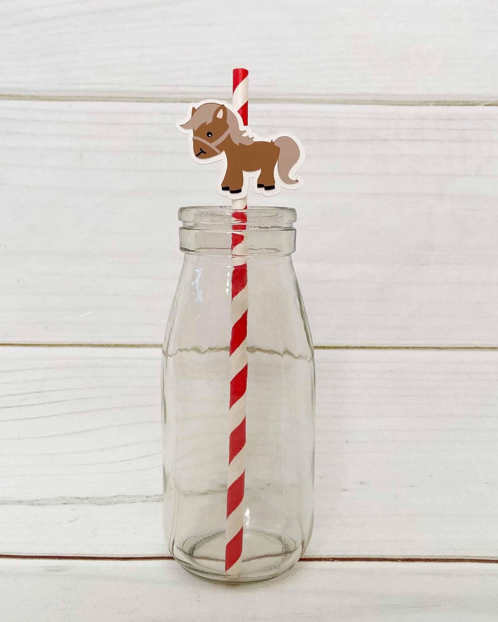 Set of 12 Farm Animal Party Straws Cow Straws Barnyard | Etsy