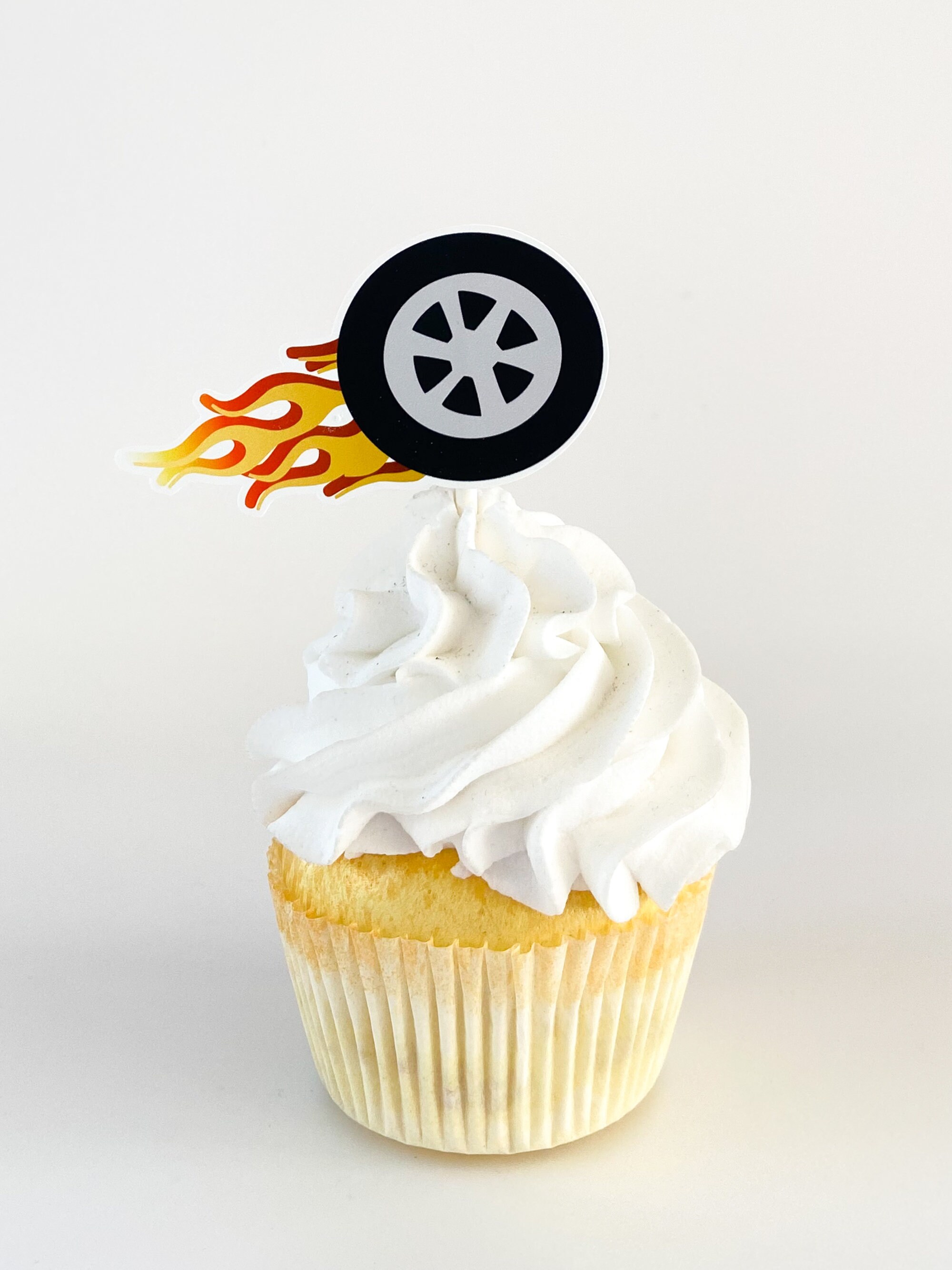 Personalized Race Car Cupcake Toppers: Birthday Party Decorations, Set ...