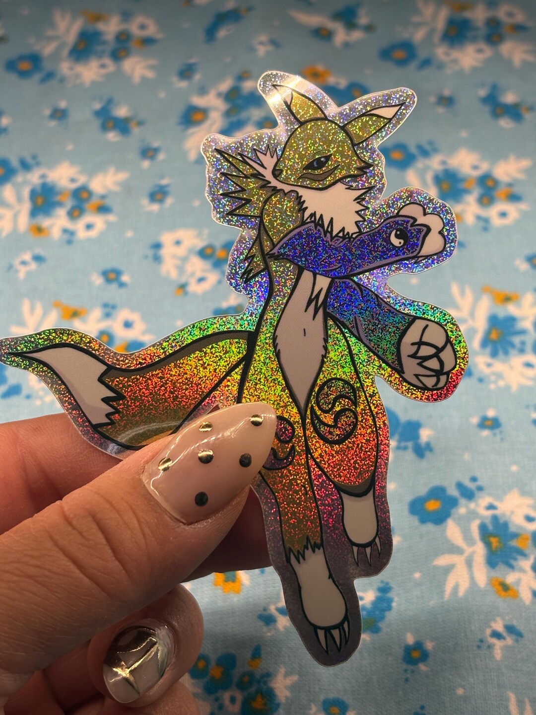 Digital Monster Renamon Action Pose Sticker Matte or Glitter - Etsy