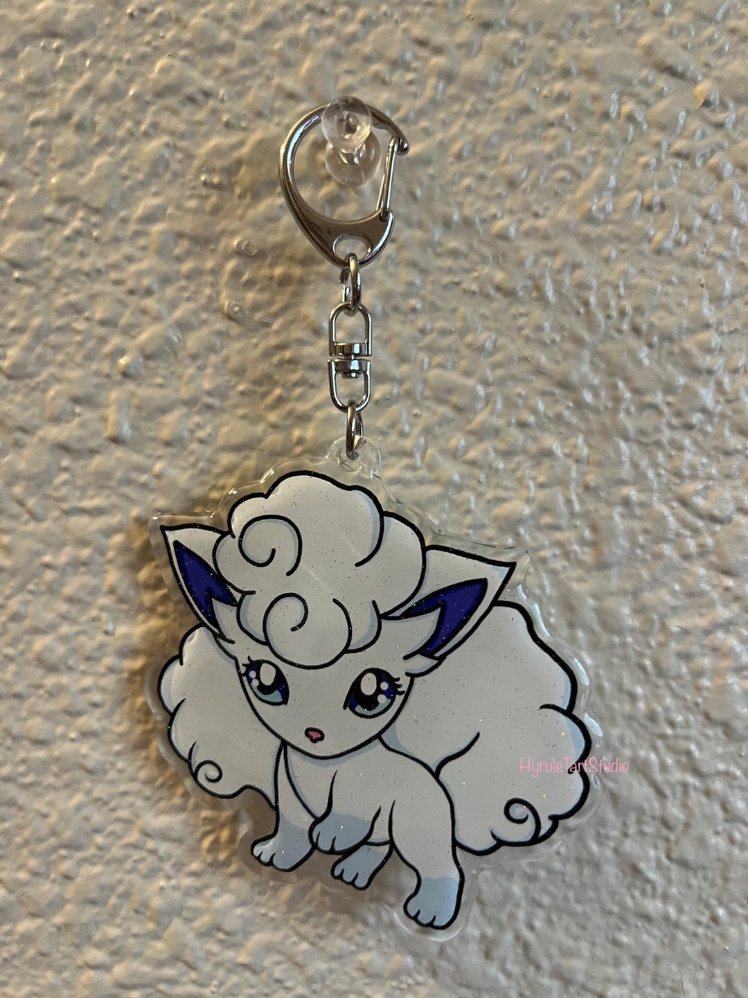 Pocket Monster Alolan Vulpix Keychain Charm - Etsy