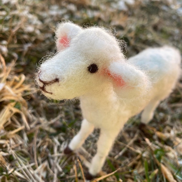 Needle Felted Lamb - Etsy