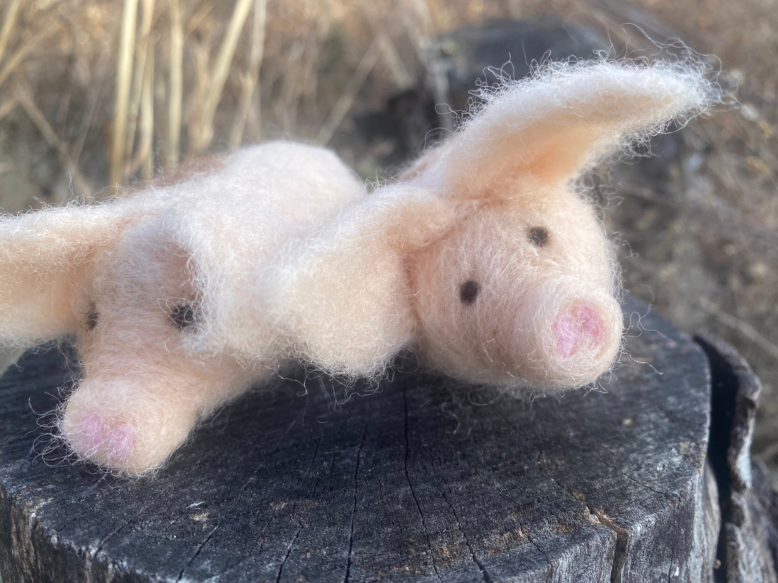 Needle Felted Pigs Three Little Pigs Felt Spotted Hogs - Etsy