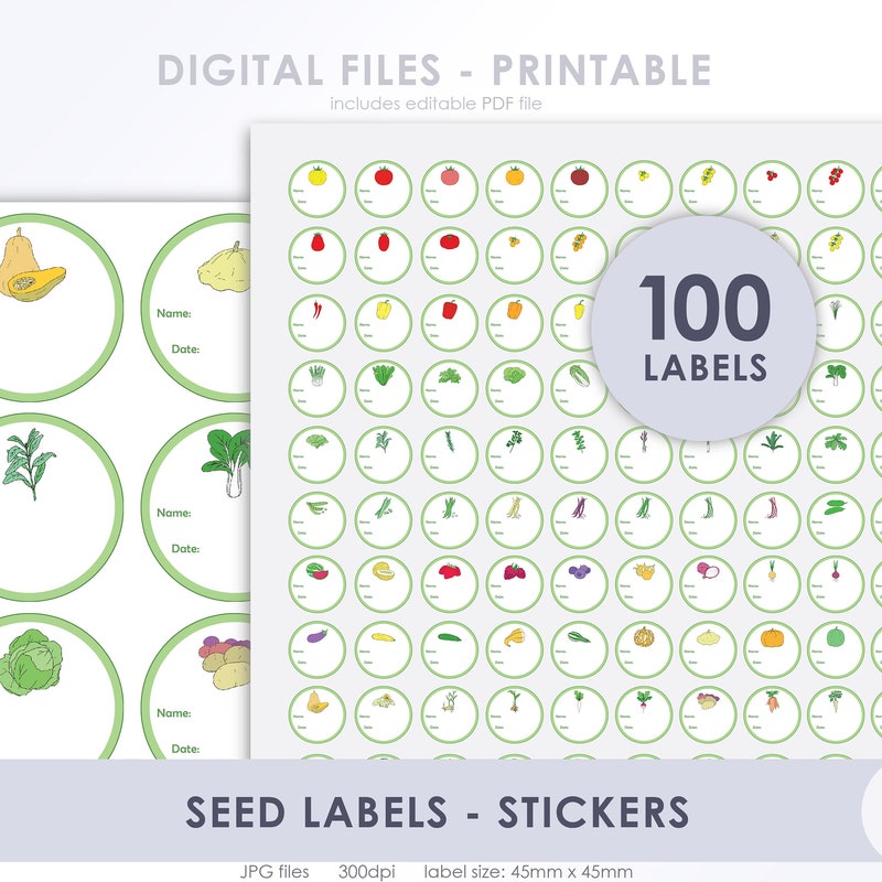 Seed Labels - Etsy
