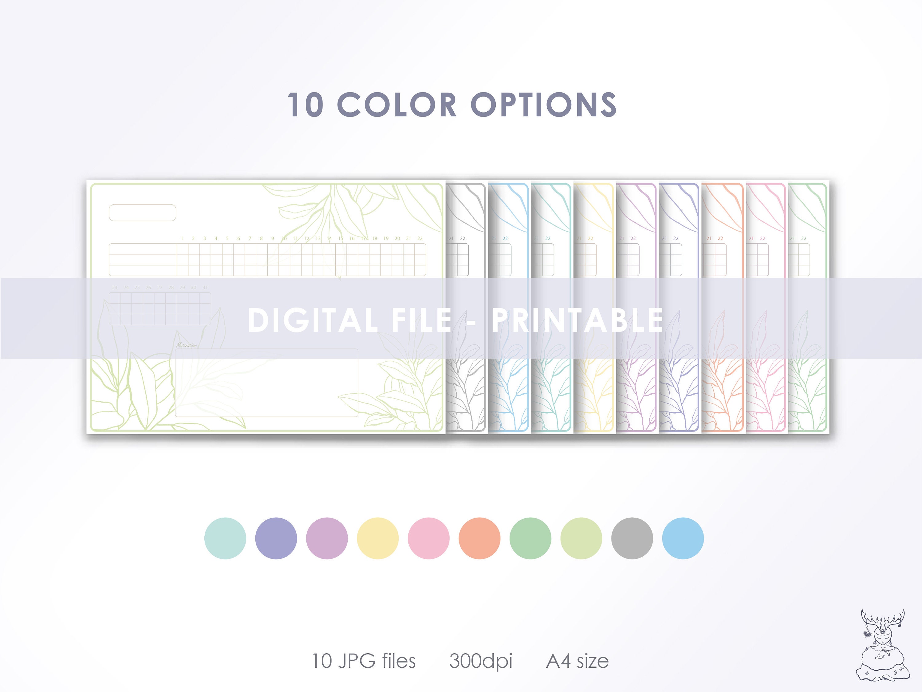 Tasks - 10 Color Options - Checklist - to Do List - Digital File ...