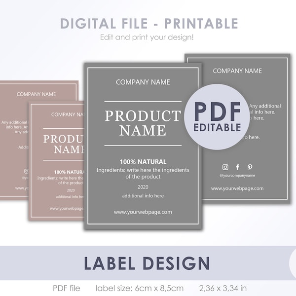 Product Label - Etsy