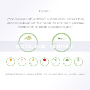 Seed Label Design - Sticker - Label Design for Gardeners - Digital File ...