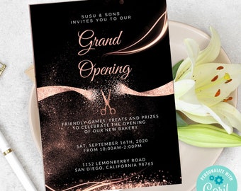 Electronic Grand Opening Launch Party Invitation Template, Paperless ...