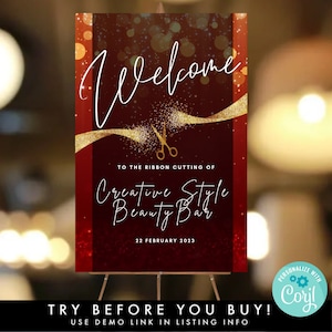 Grand Opening Welcome Sign Edit Yourself Template, Printable Sign 24X36 ...