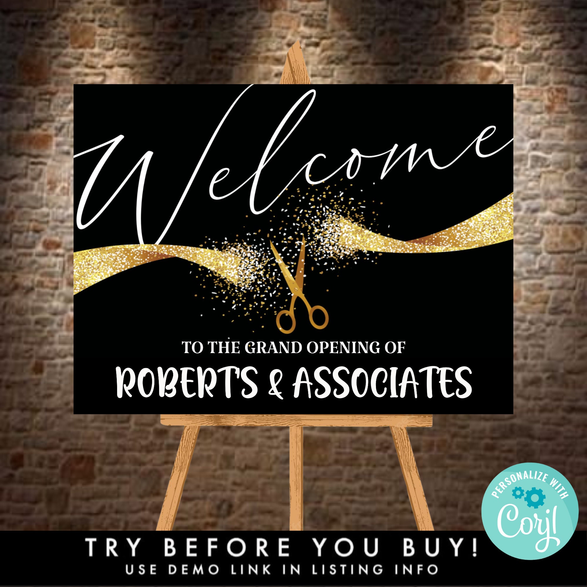 Grand Opening Welcome Sign Edit Yourself Template, Printable Sign 24x18 ...