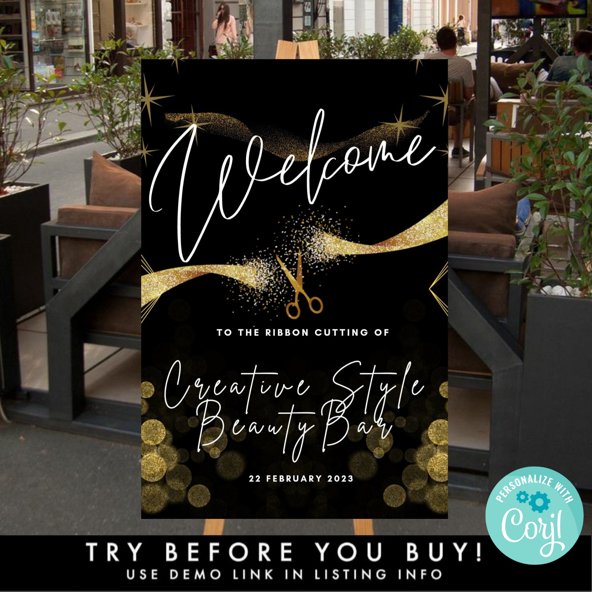 Grand Opening Welcome Sign Edit Yourself Template, Printable Sign 24X36 ...