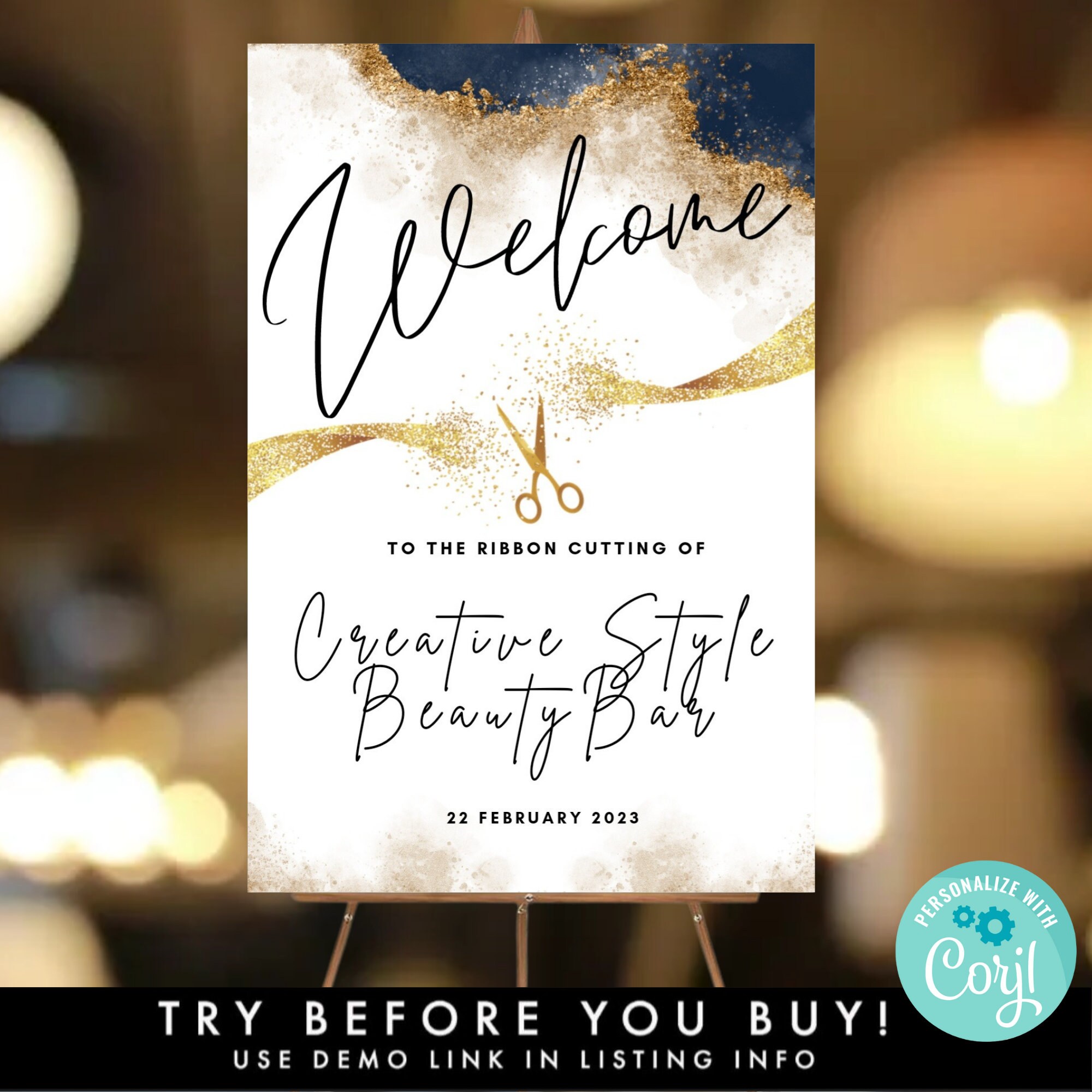 Grand Opening Welcome Sign Edit Yourself Template, Printable Sign 24X36 ...