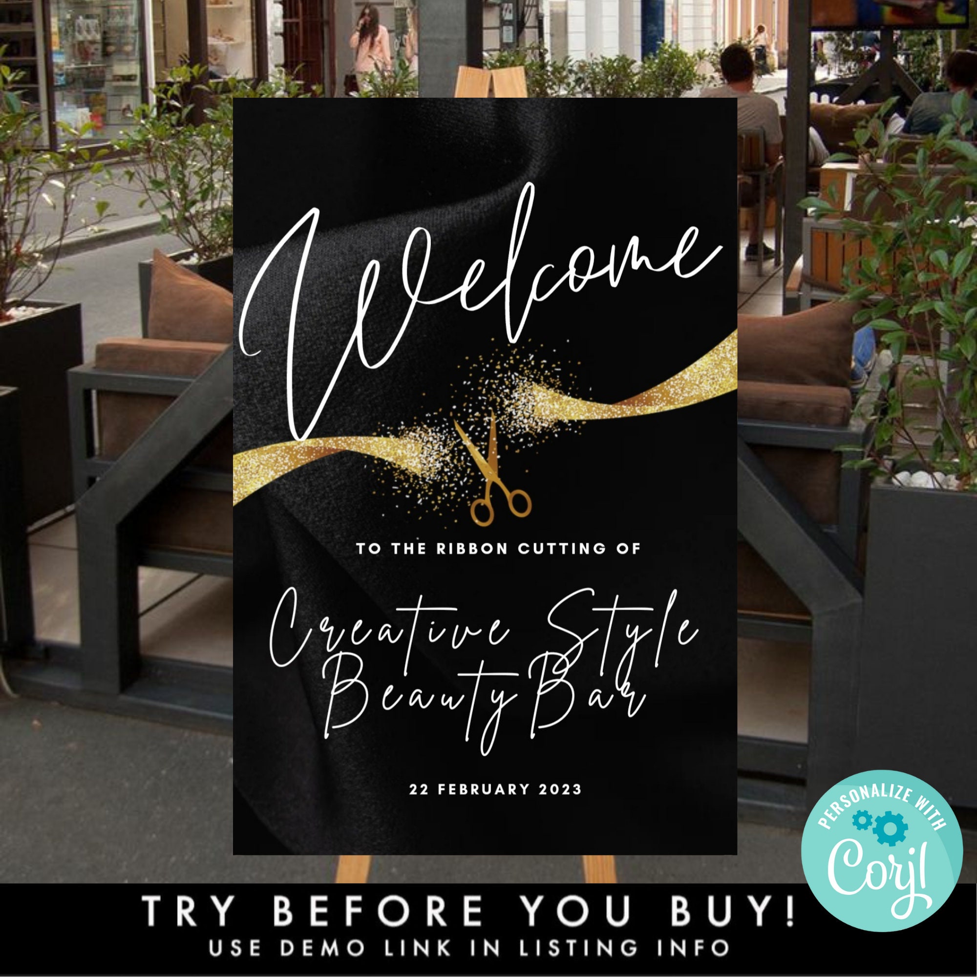 Grand Opening Welcome Sign Edit Yourself Template, Printable Sign 24X36 ...