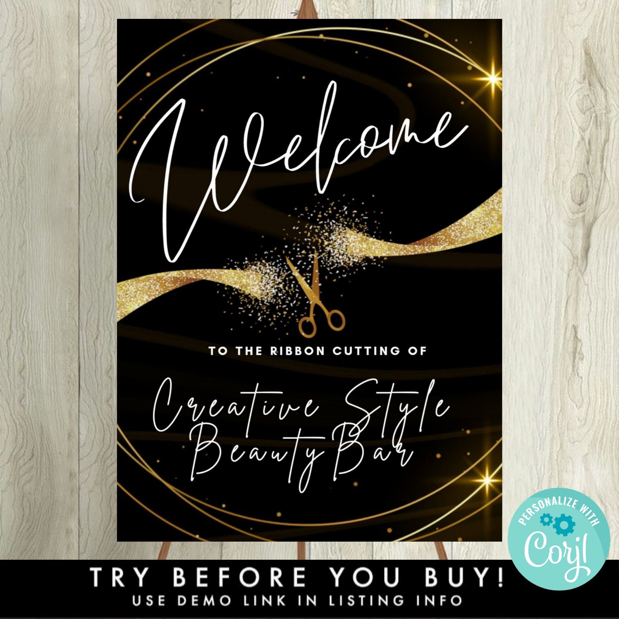Grand Opening Welcome Sign Edit Yourself Template Printable - Etsy