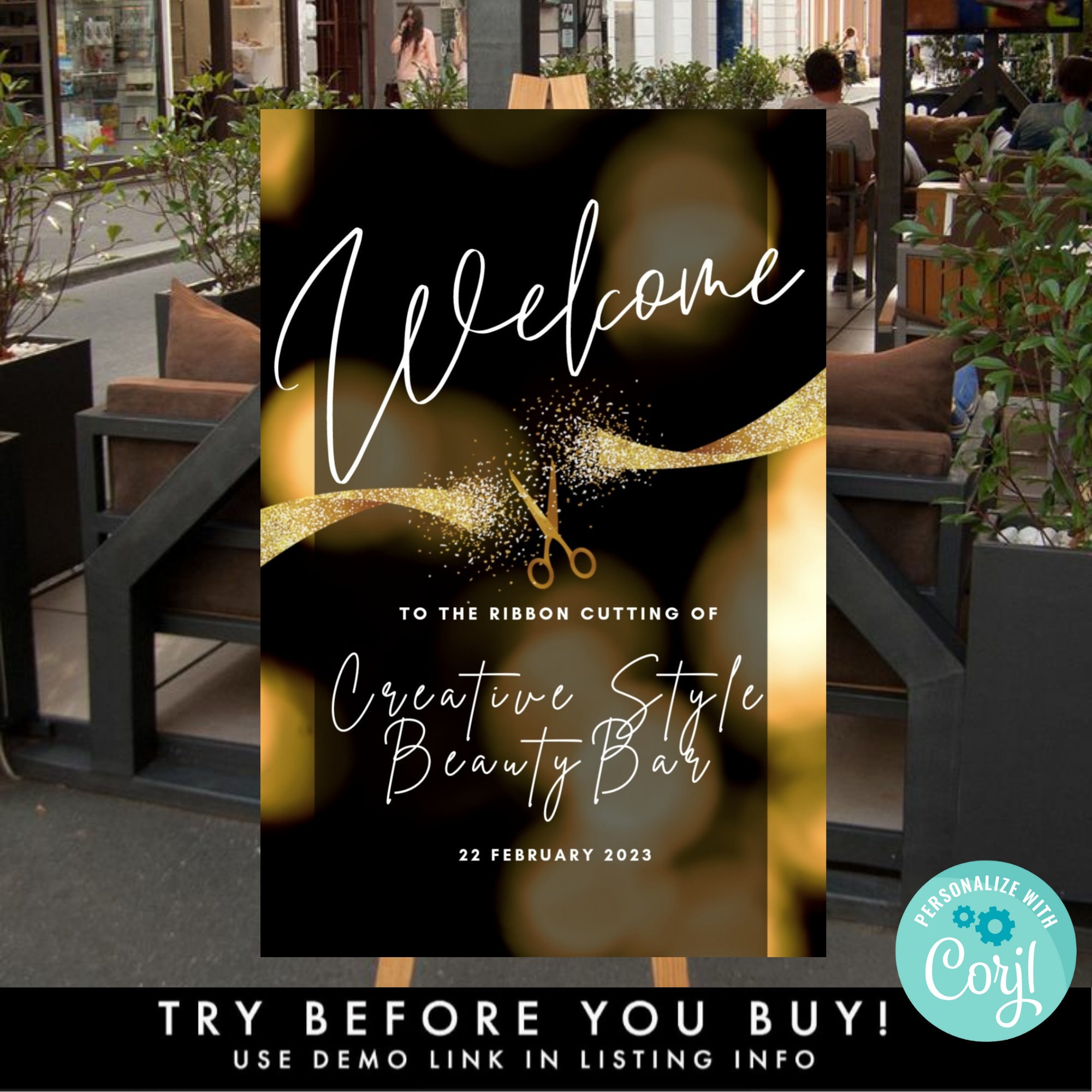 Grand Opening Welcome Sign Edit Yourself Template, Printable Sign 24X36 ...