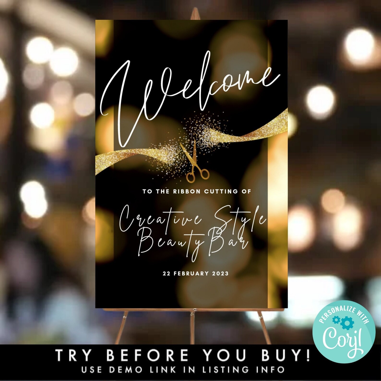 Grand Opening Welcome Sign Edit Yourself Template, Printable Sign 24X36 ...