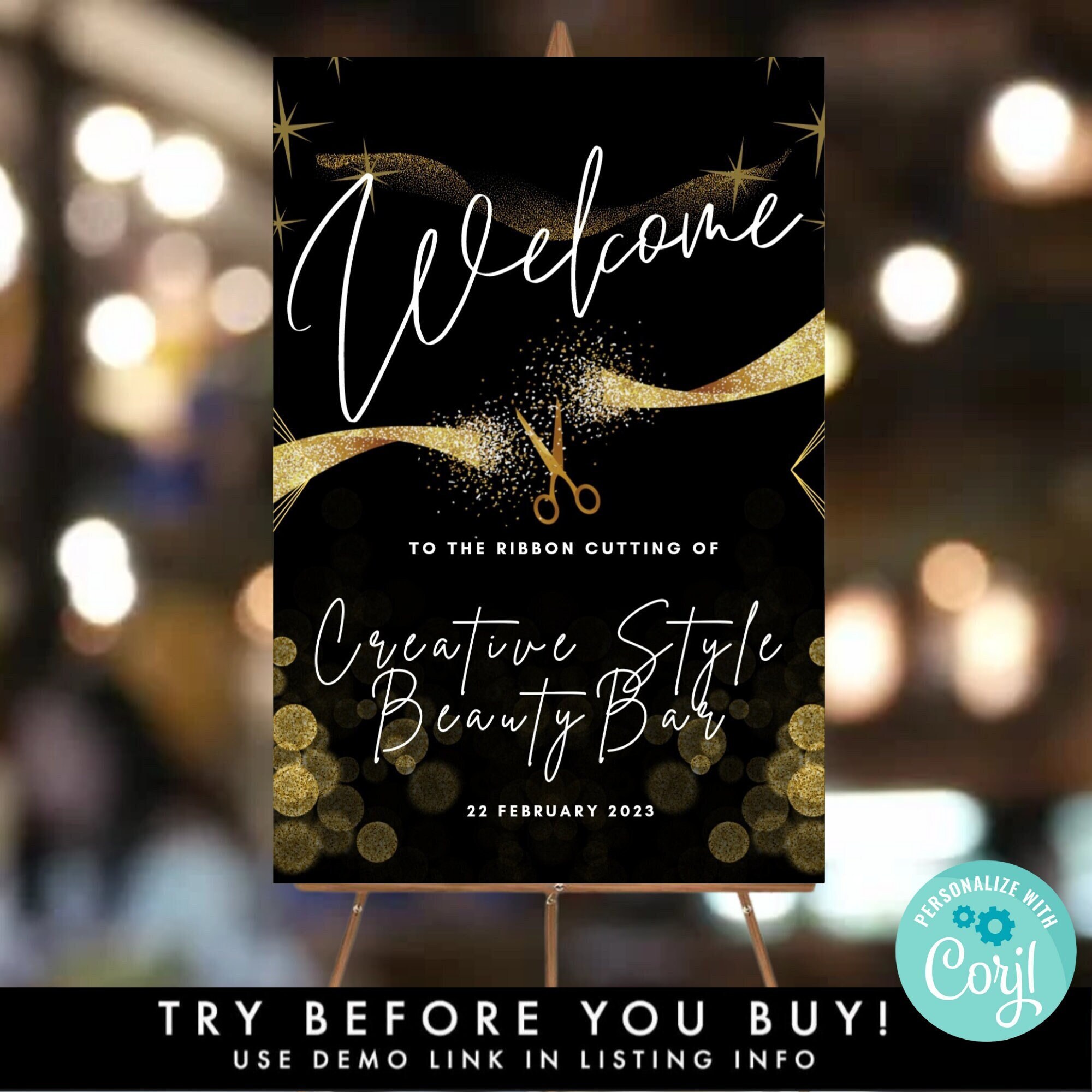 Grand Opening Welcome Sign Edit Yourself Template, Printable Sign 24X36 ...