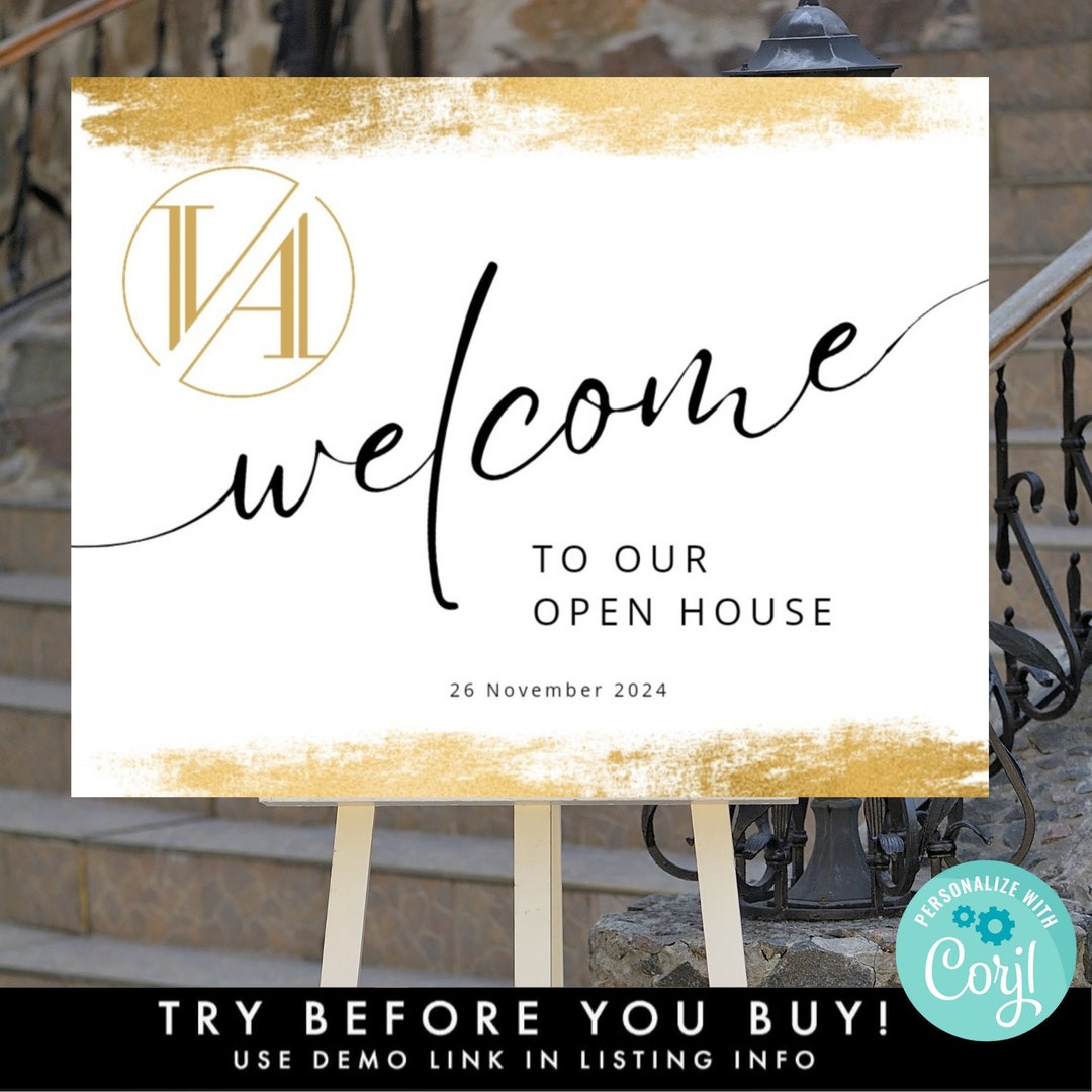 Grand Opening Welcome Sign Template, Printable Digital Download ...