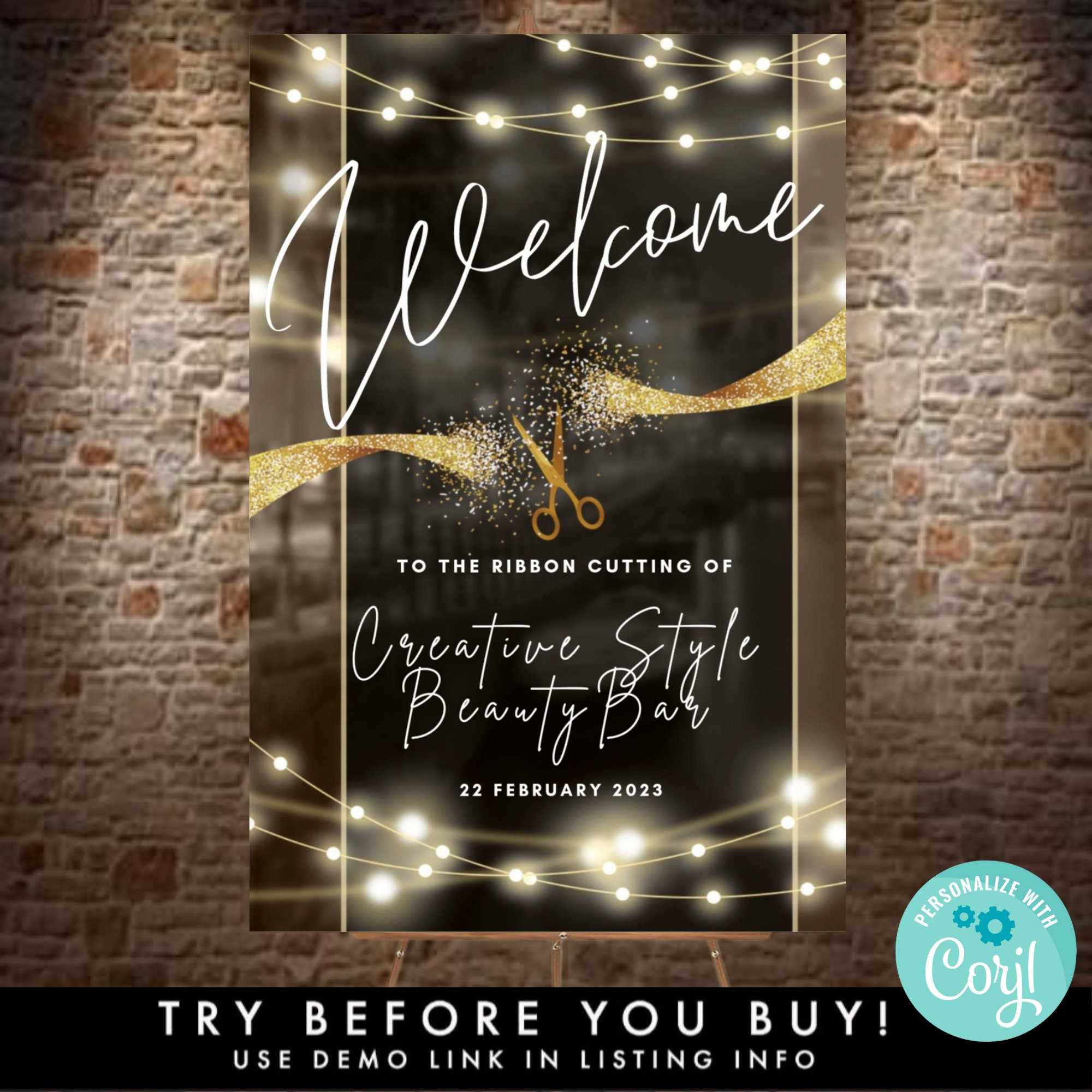 Grand Opening Welcome Sign Edit Yourself Template, Printable Sign 24X36 ...