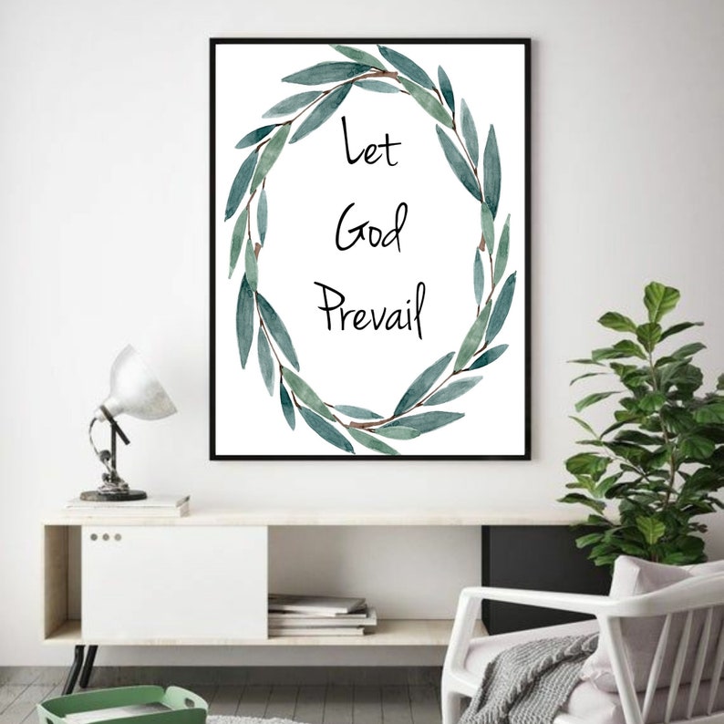 Let God Prevail Print Hope Scripture Printable Faith Bible - Etsy Australia
