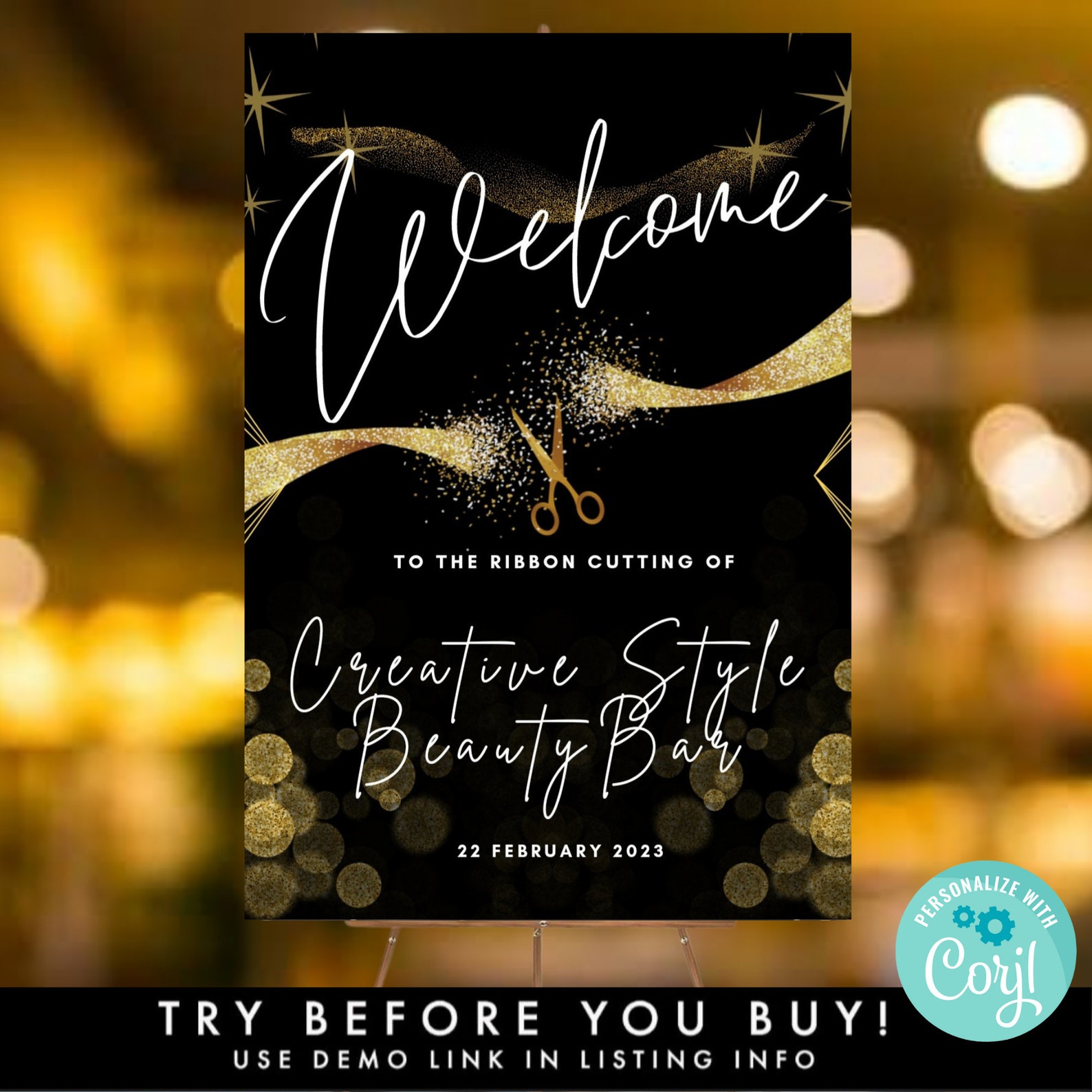 Grand Opening Welcome Sign Edit Yourself Template, Printable Sign 24X36 ...