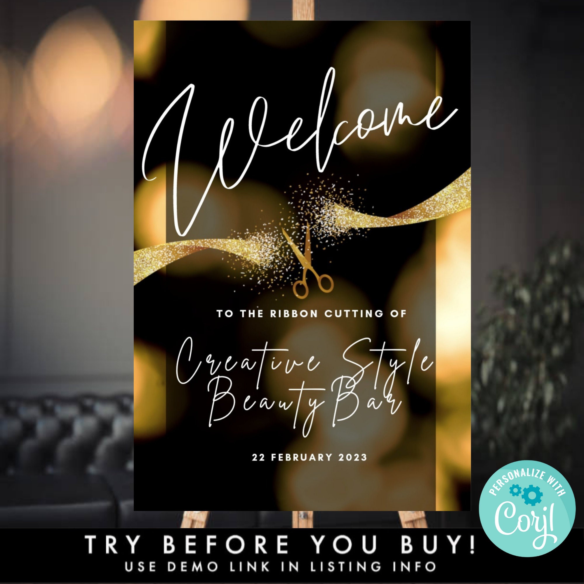 Grand Opening Welcome Sign Edit Yourself Template, Printable Sign 24X36 ...