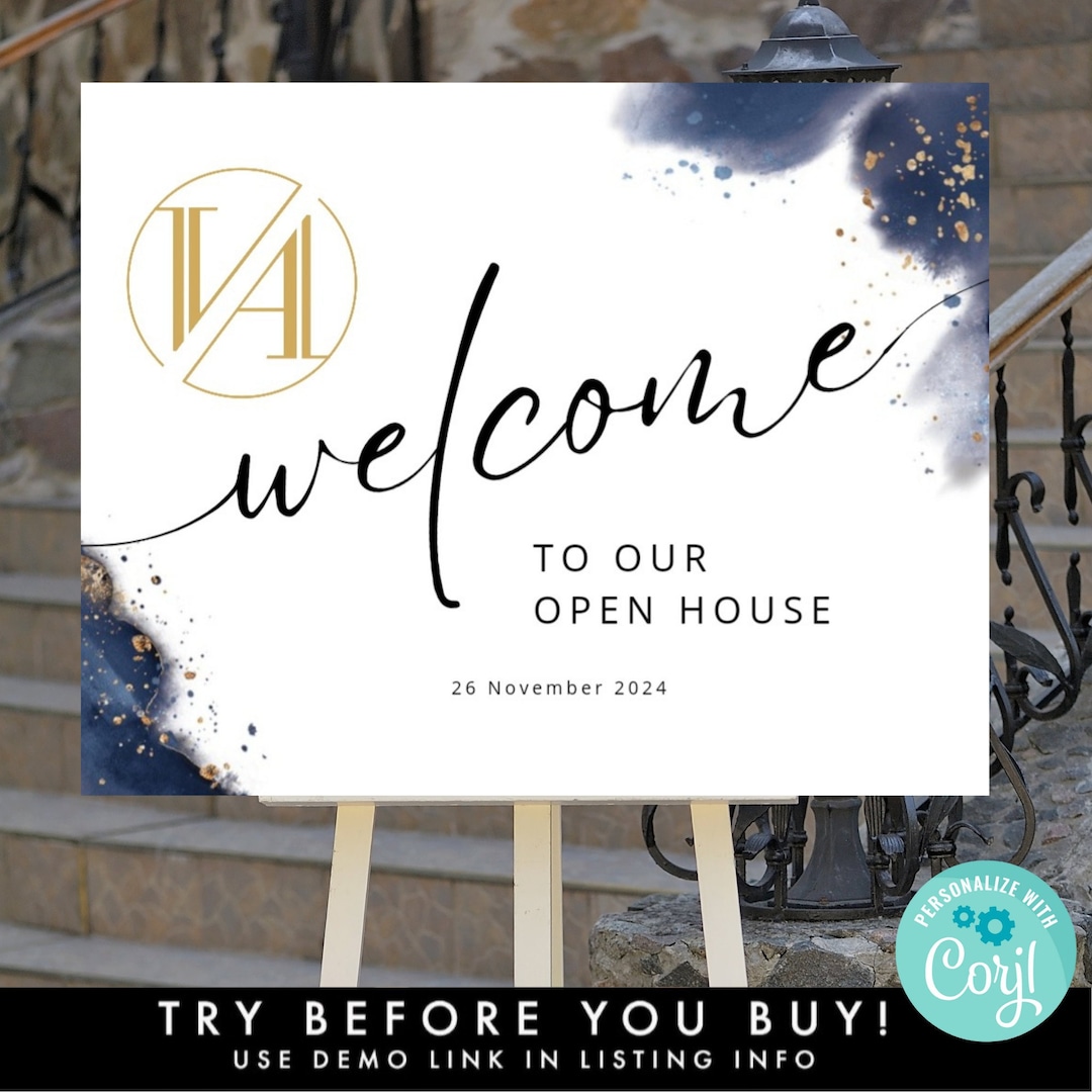Grand Opening Welcome Sign Template, Printable Digital Download ...