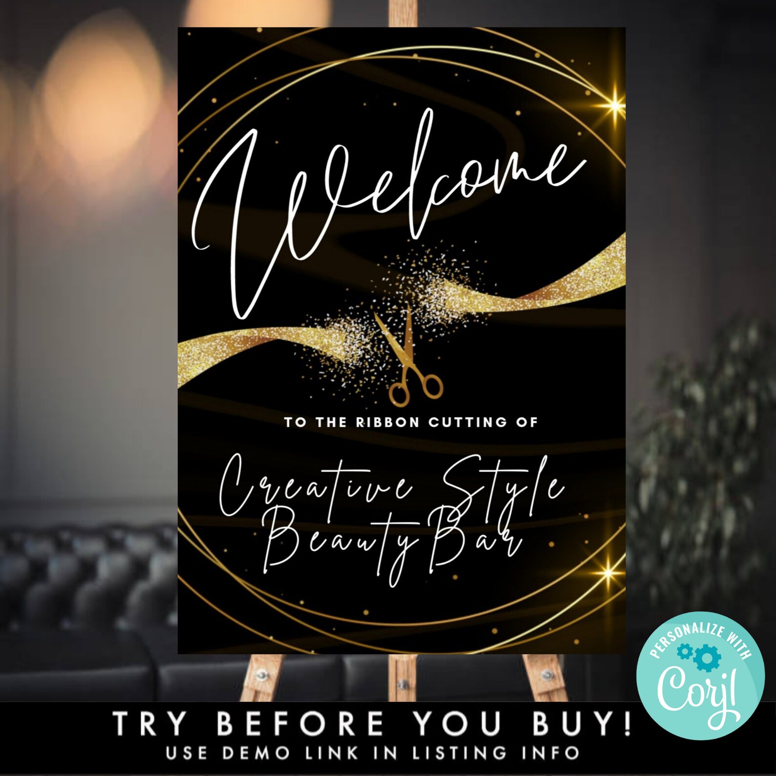 Grand Opening Welcome Sign Edit Yourself Template Printable - Etsy