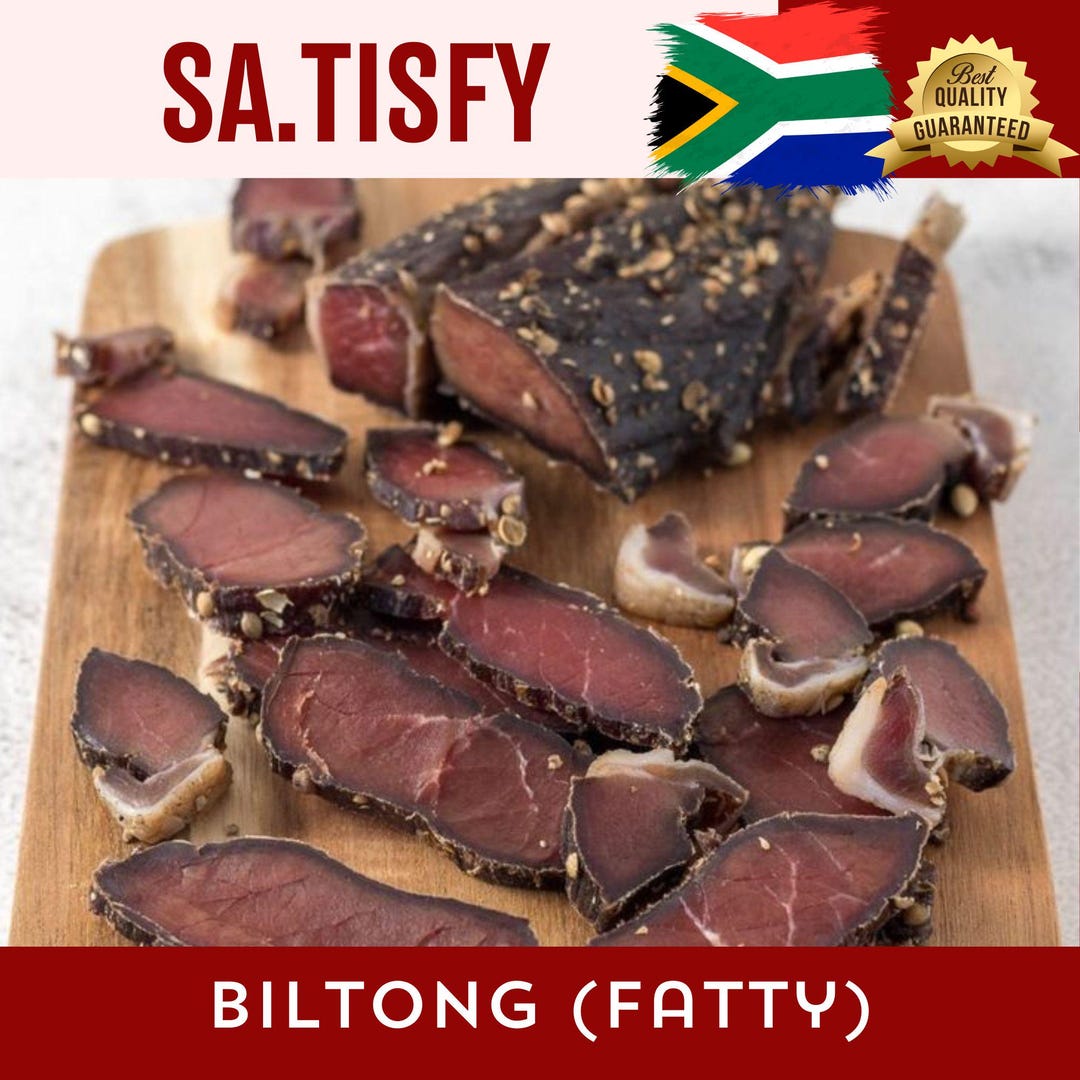 Biltong With Fat 1kg Bag South African Carnivore Chips Healthy Protein ...