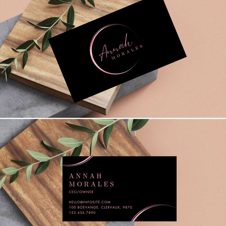 Professional Premade Custom Business Card, Corporate Calling Card ...