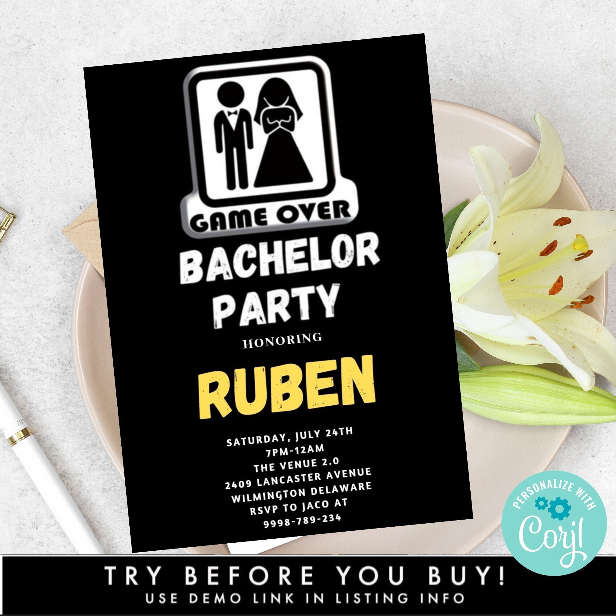 Bachelor Party Invitations