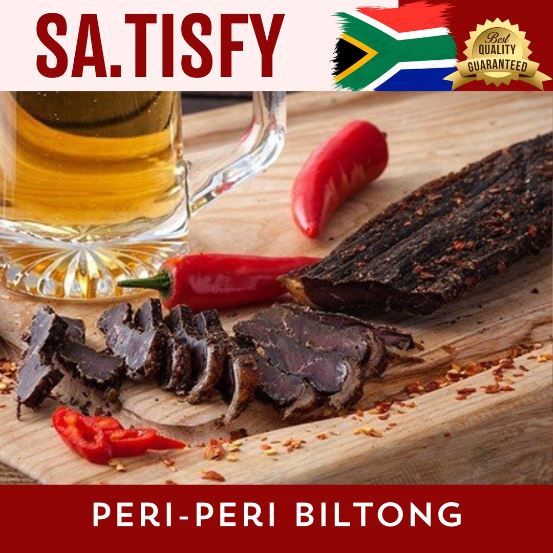 Lean Peri-peri Beef Biltong 1kg South African Carnivore Chips Healthy ...
