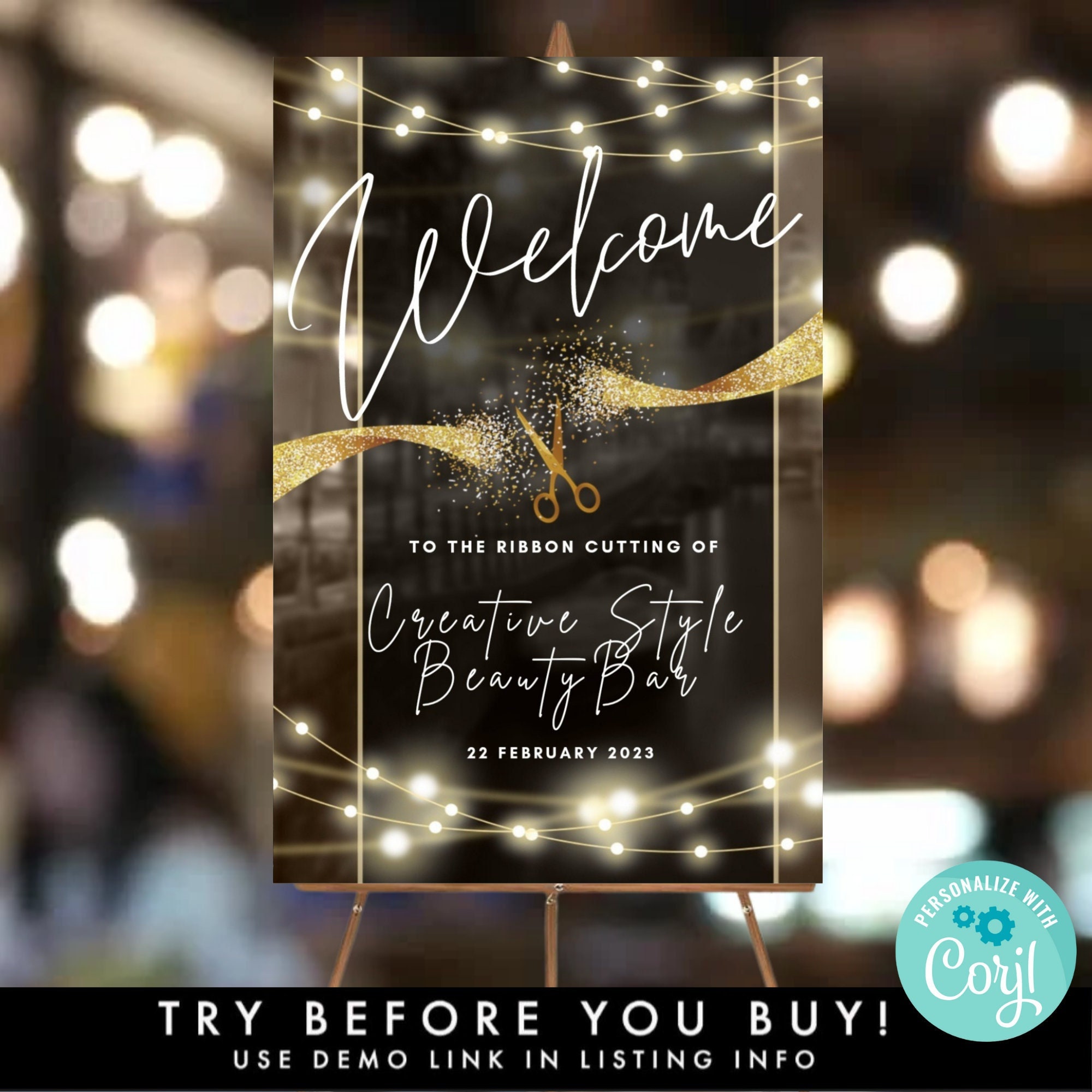 Grand Opening Welcome Sign Edit Yourself Template, Printable Sign 24X36 ...