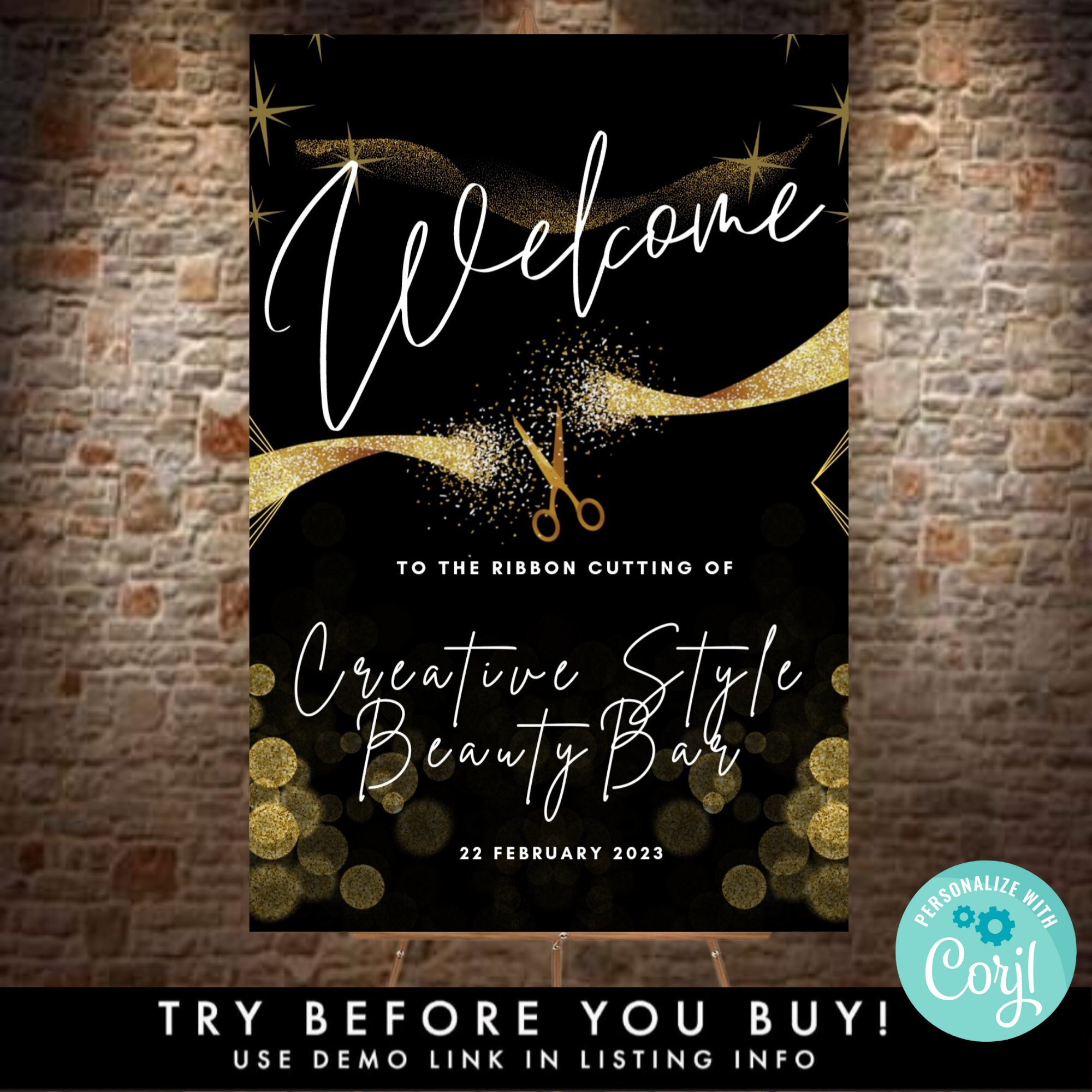 Grand Opening Welcome Sign Edit Yourself Template, Printable Sign 24X36 ...