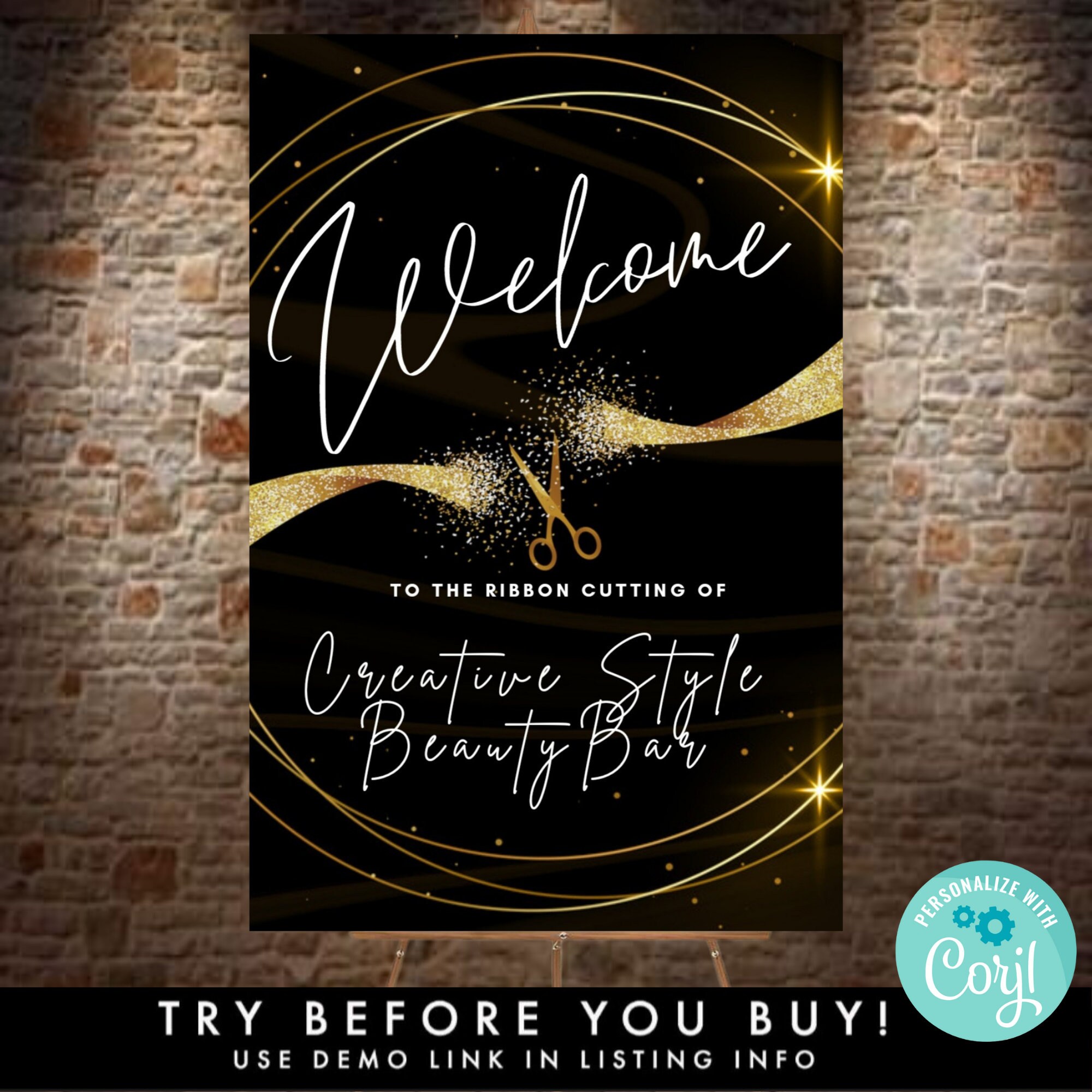 Grand Opening Welcome Sign Edit Yourself Template Printable - Etsy