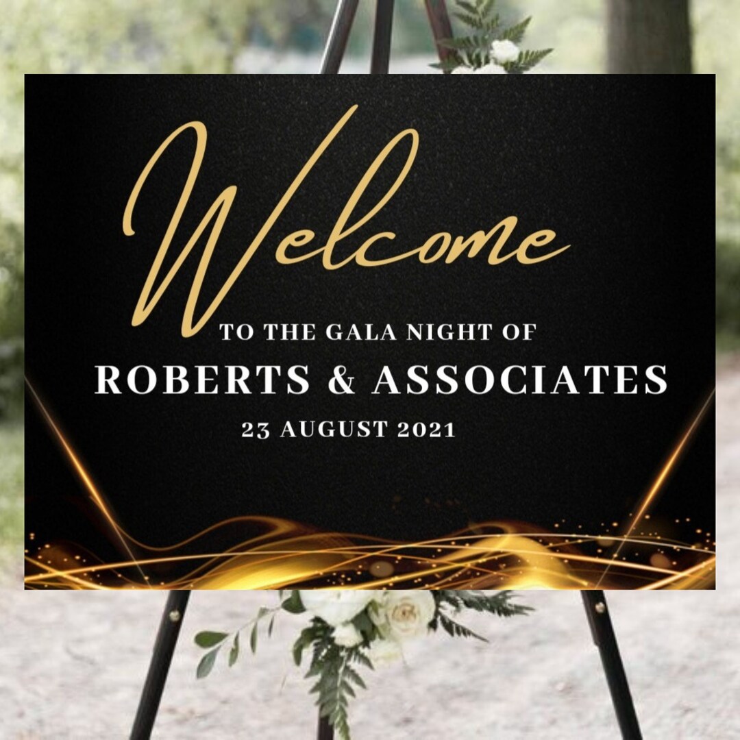 Printable Welcome Sign, Business Custom Easel Sign Editable Template ...